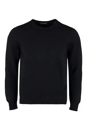DRUMOHR Cotton Crew-neck Sweater - Blue