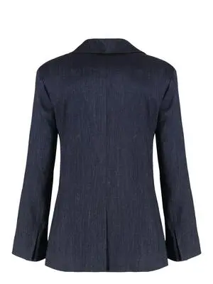Max Mara Dernal Linen Blazer - Denim