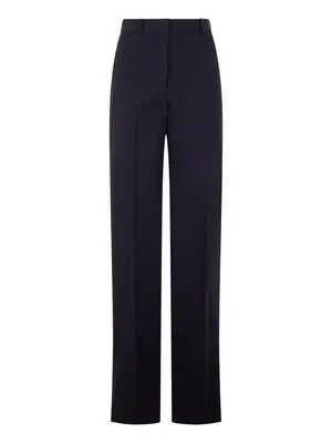 Max Mara High-waisted Straight-leg Trousers - Black