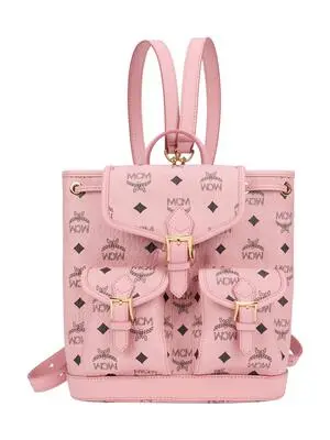 Mcm Mini Monogram Backpack - Pink