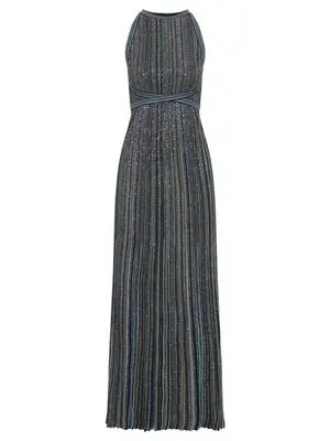 Missoni Sleeveless Maxi Dress With Textured Finish - Green