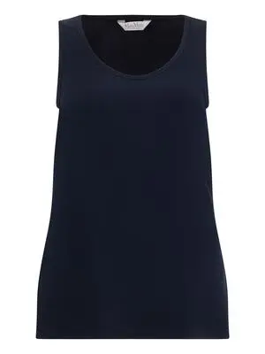 Max Mara Max Mara Sleeveless Silk Tank Top Blue