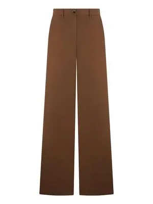 NINE:INTHE:MORNING Wide High-waisted Pants - Brown