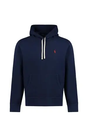 Polo Ralph Lauren Cotton Blend Hoodie With Logo - Blue