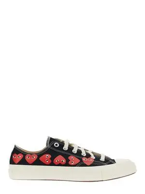 CONVERSE X COMME DES GARONS PLAY Heart Motif Sneakers - Black