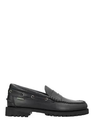 SEBAGO Acadia Leather Loafers With Logo Detail - Black