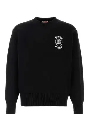 Kenzo Emblem Crewneck Jumper - Black