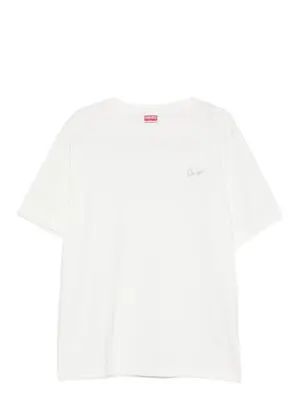 Kenzo Gots-certified Signature Classic T-shirt - Offwhite