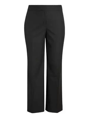 KASPER Flat Front Straight Leg Pants - Black