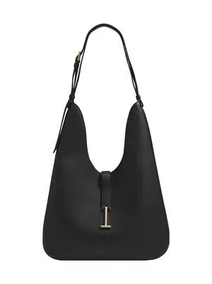 TOM FORD Kara Grained Leather Hobo Bag - Black