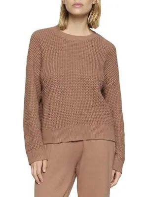 Eberjey Recy Crewneck Sweater - Hazelnut