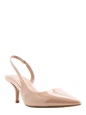 Aldo Stessy Slingback Pointed Toe Pumps - Medium Beige