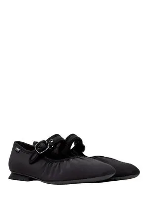 Camper Casi Myra Mary Jane Flat With Buckle Closure - Black