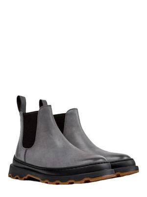 Camper Camper Brutus Leather Chelsea Boot Medium Gray