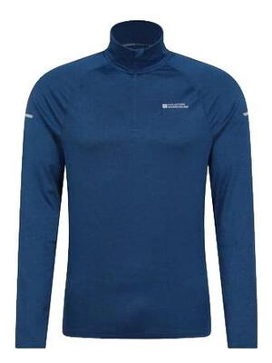 Mountain Warehouse Echo Melange Recycled Half Zip Midlayer Top - Navy