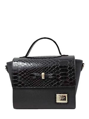 CAVALINHO Leather Handbag With Bow Detail - Black