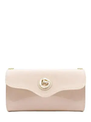 CAVALINHO Patent Leather Clutch Shoulder Bag - Beige