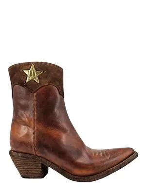 MADISON MAISON Madison Maison Star Motif Pointed Toe Ankle Boots