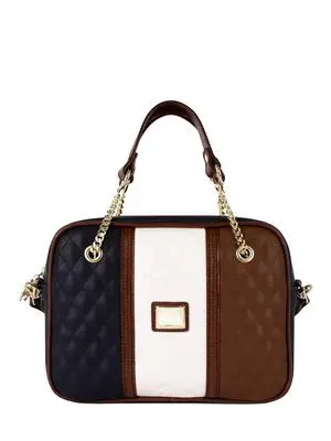 CAVALINHO Sublime 512 Handbag - Navy/white/brown