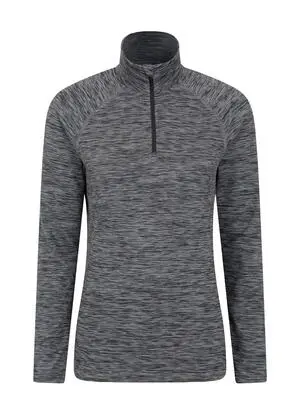 Mountain Warehouse Half Zip Midlayer Top - Black