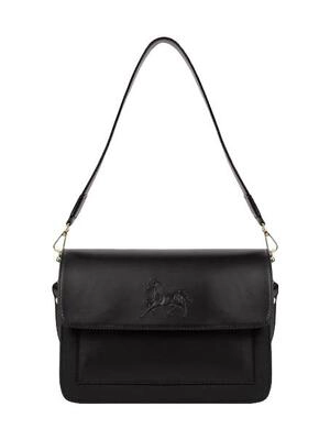CAVALINHO Embossed Horse Shoulder Bag - Black