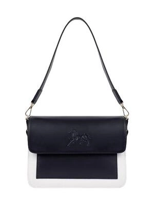CAVALINHO Horse 623 Leather Shoulder Bag - White/navy