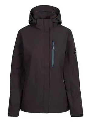 TRESPASS Katya Dlx Waterproof Hooded Jacket - Dark Grey