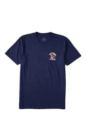 PARTY PANTS Permanent Vacay Graphic T-shirt Navy Blue