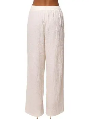 JLUXLABEL JLUXLABEL Unwind Textured Wide-Leg Pants