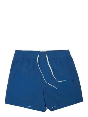 PARTY PANTS 5-inch Solid Swim Trunks - Navy Blue