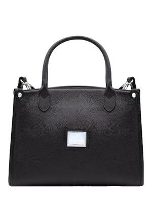 CAVALINHO Muse 480 Pebbled Leather Handbag - Black