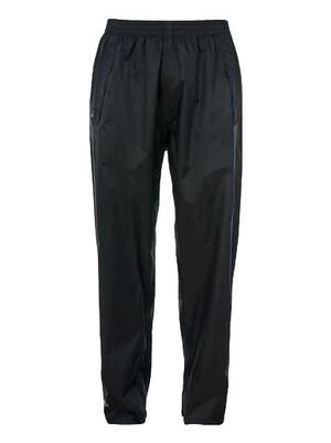 TRESPASS Adults Waterproof Qikpac Pants - Black