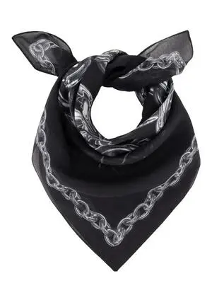 ALLSAINTS AllSaints Ignis Cotton & Silk Bandana Black