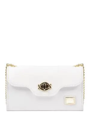 CAVALINHO Muse 535 Pebbled Leather Shoulder Bag - White