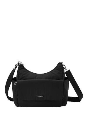 BAGGALLINI Securtex Journey Anti-theft Hobo Bag - Black