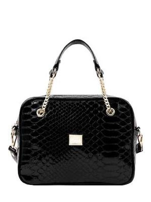 CAVALINHO Gallop 512 Patent Leather Handbag - Black