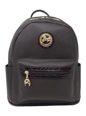 CAVALINHO Cherry Blossom 392 Leather And Canvas Backpack - Brown