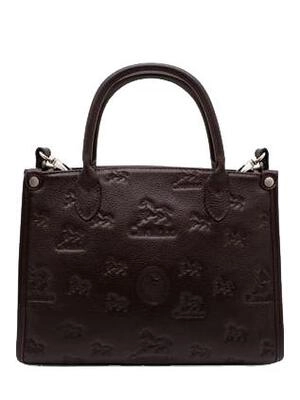 CAVALINHO Embossed Leather Handbag - Brown