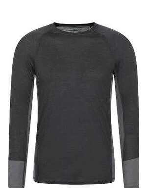 Mountain Warehouse Long-sleeved Merino Wool Blend Base Layer Top - Charcoal