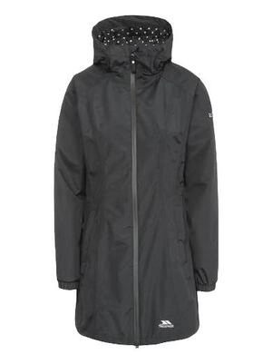 TRESPASS Waterproof Parka Jacket With Printed Lining - Black