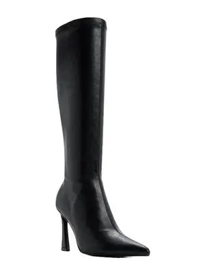 Aldo Jullieta Pointed Toe Knee-high Stiletto Boots - Black