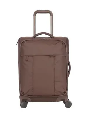 CALPAK 21-inch Soft Side Spinner Carry-on Suitcase - Walnut