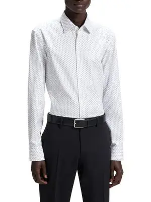 BOSS H-hank Kent Dress Shirt - Wht