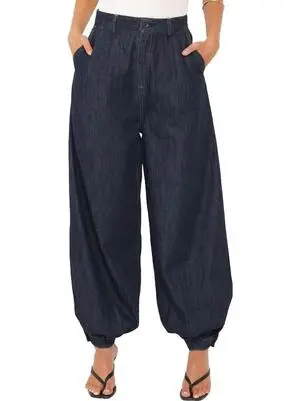 PETAL & PUP Melita High Waist Balloon Leg Jeans - Indigo