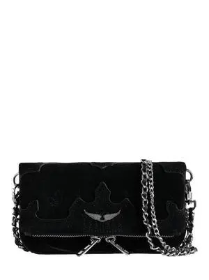 Zadig&Voltaire Rock Nano Western Leather Crossbody Bag - Black
