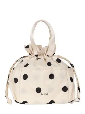 CALPAK CALPAK Insulated Lunch Bag With Drawstring Closure Polka Dot