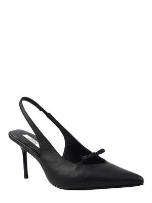 ZIGI Bombay Slingback Pointed Toe Pump - Black Leather