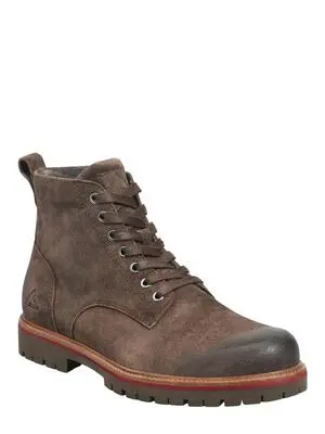ALIGN Ryder Weatherproof Lugged Plain Toe Lace-up Boot - Dark Brown