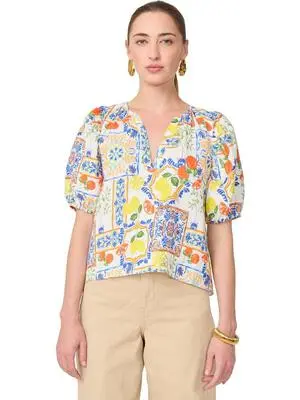 GILNER FARRAR Callie Blouse - Naples Print