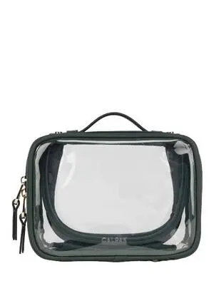 CALPAK Small Clear Cosmetics Case - Emerald